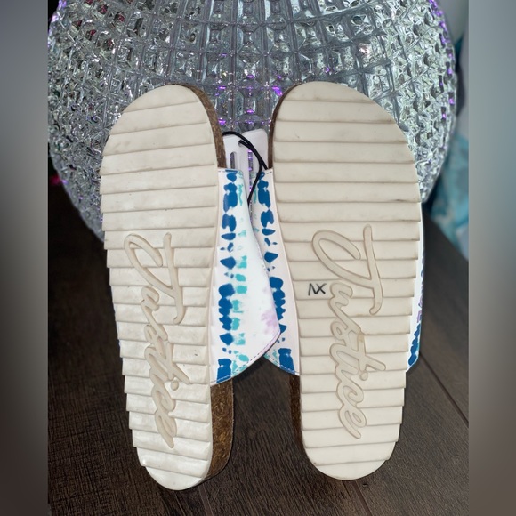 Justice | Shoes | Justice Purple Tie Dye Slide Sandal Size 6 | Poshmark